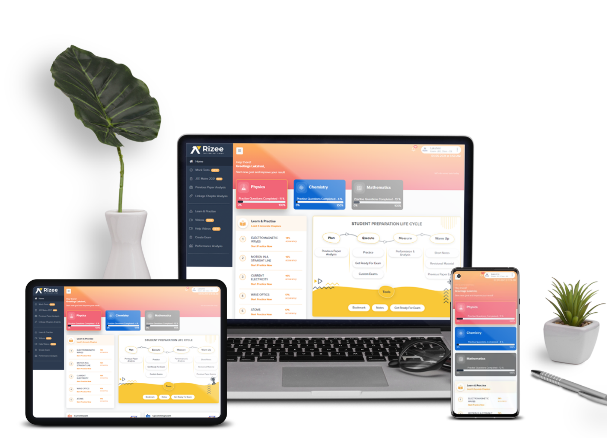 Rizee - The Perfect Guide for JEE,NEET,EAMCET & KCET